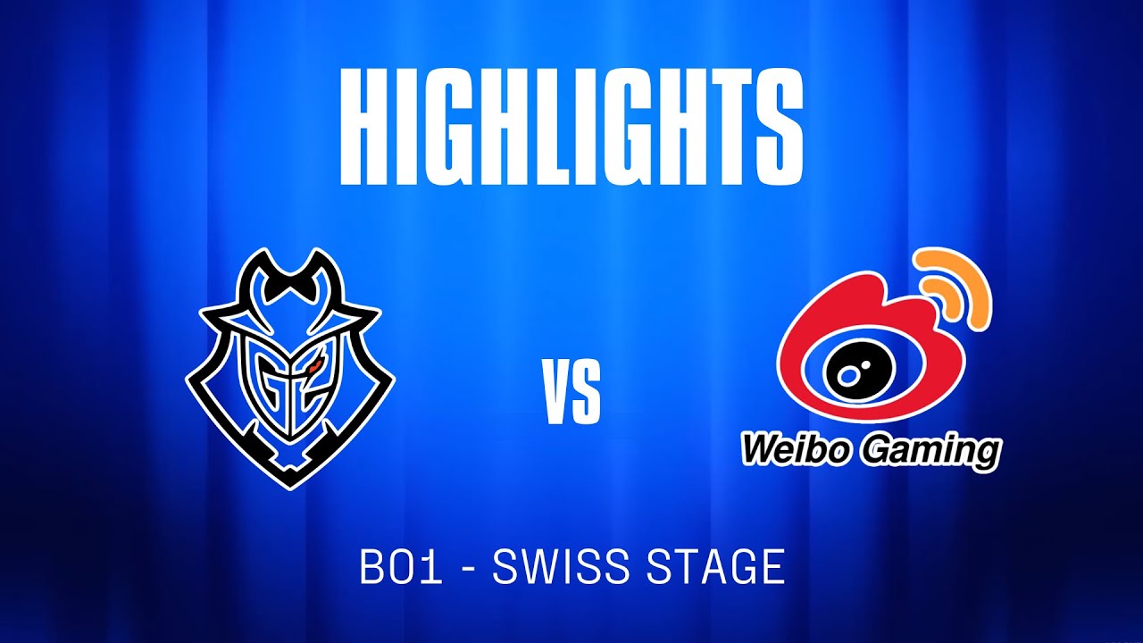 G2 vs WBG | HIGHLIGHT | SWISS STAGE WORLDS 2024 - YouTube