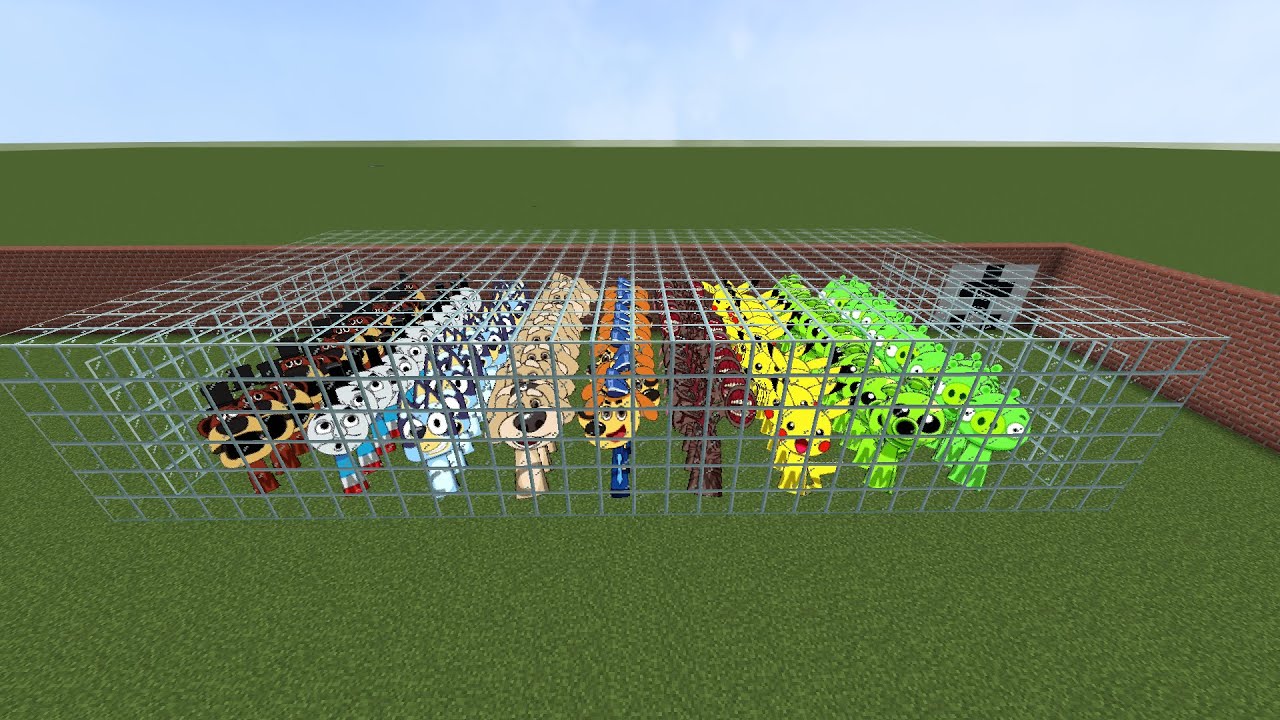 new sprunki oc mod addon in glass house in minecraft pe - YouTube
