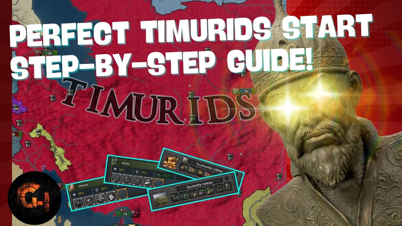Paint the map RED - Timurids - EU4 1.37 Beginner Strategy - YouTube