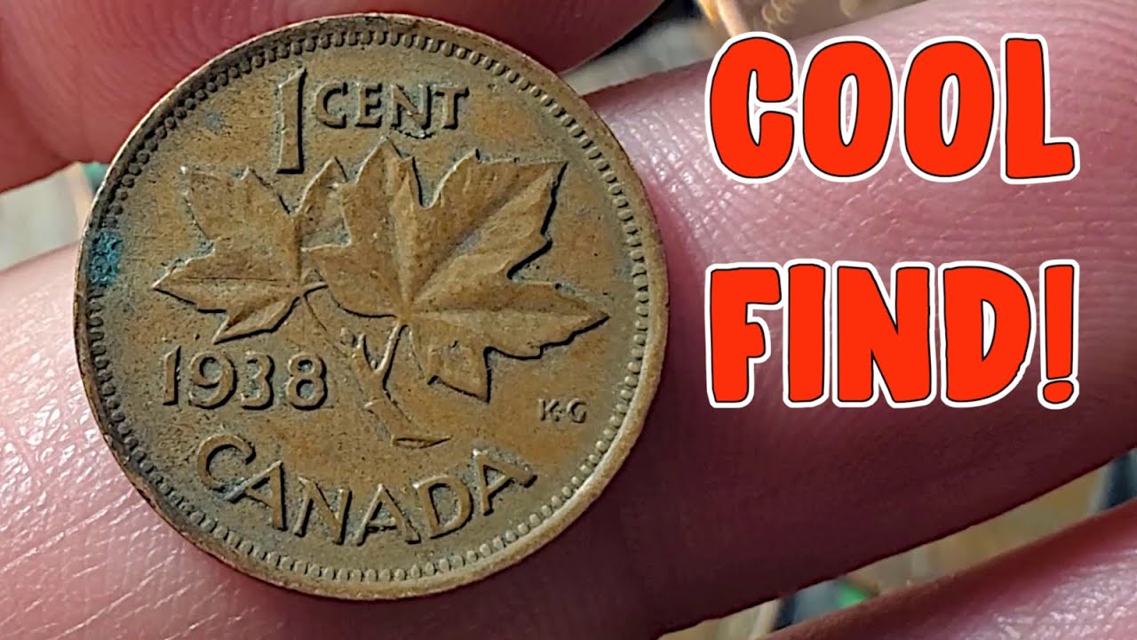 COIN ROLL HUNTING PENNIES!!! (OLD CANADIAN COIN!) - YouTube