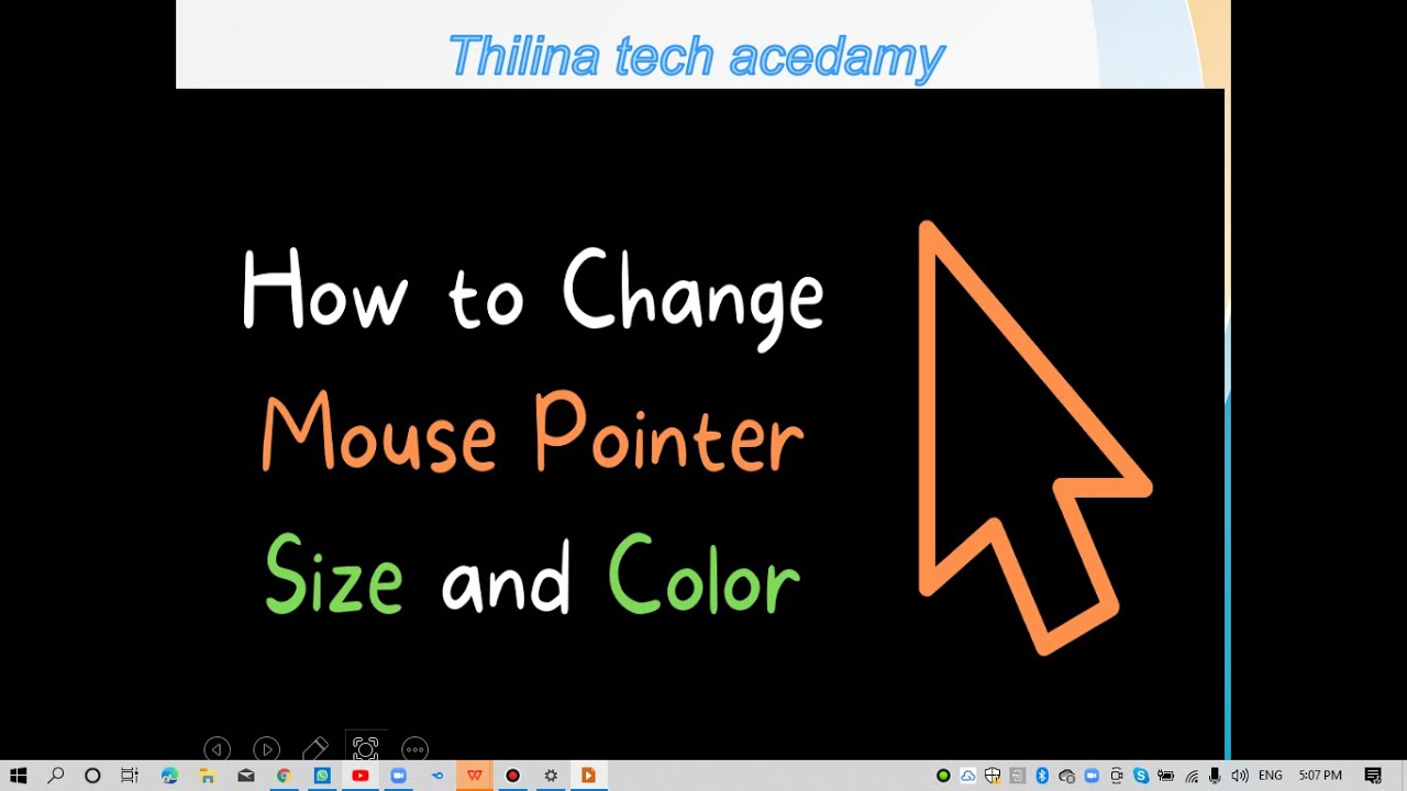 How to change the your curser and the colour - YouTube