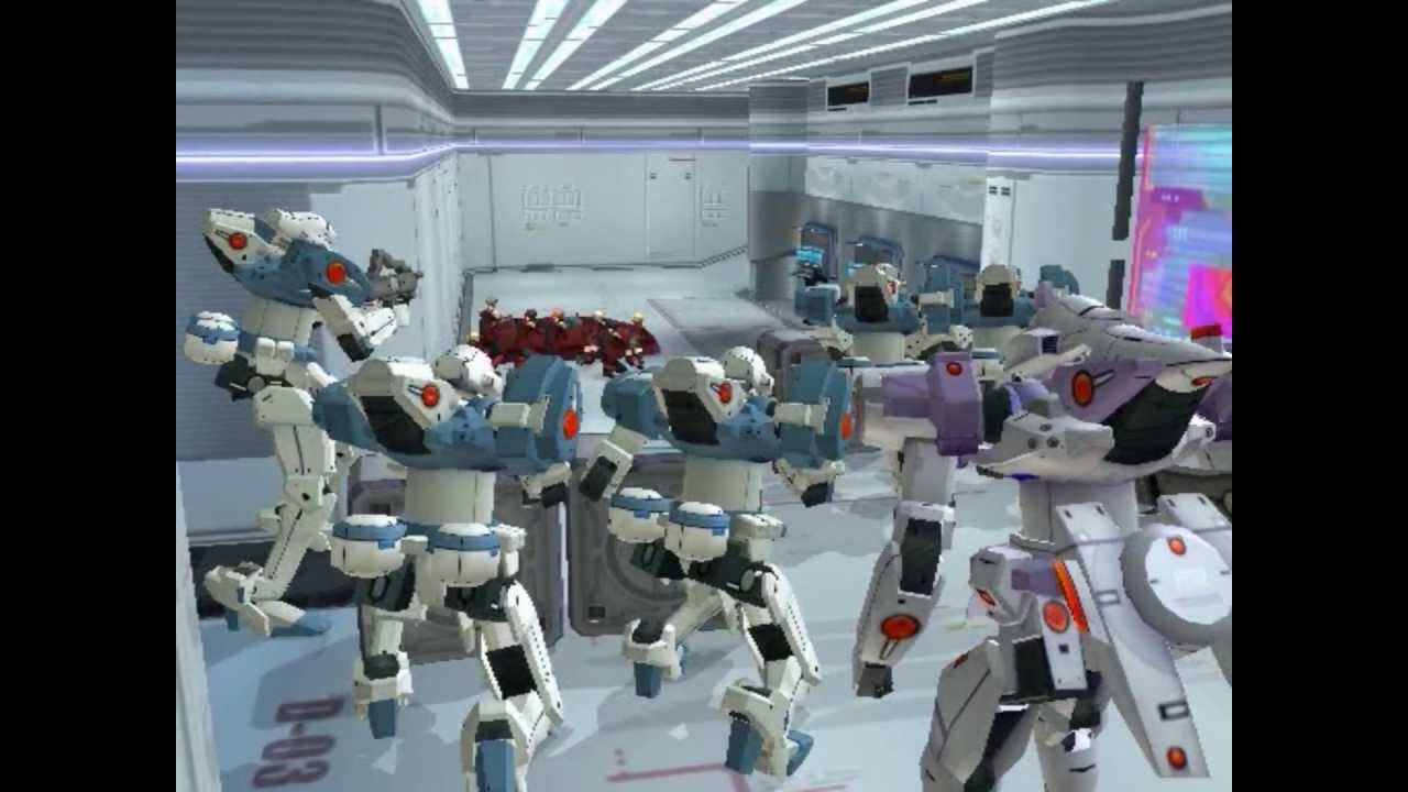 Xenosaga Episode I HD Cutscene 027 - Virgil's A.W.G.S. Squad - JAPANESE ...