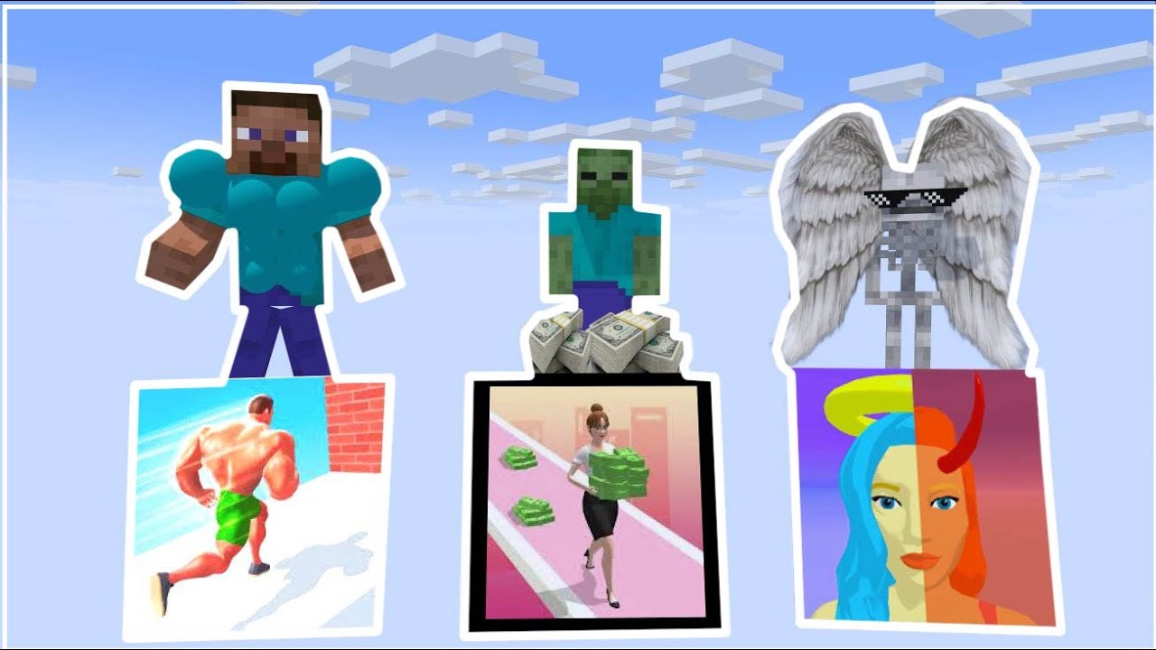 Monster School - ALL RUN GAME Challenge - Minecraft Animation - YouTube