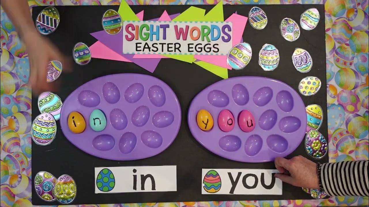 Easter Egg Sight Words Part 2 - Kids Learning Video - YouTube