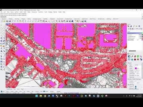 Modelling from LiDAR and Shapefiles: Rhino/ CloudCompare/ QGIS - YouTube