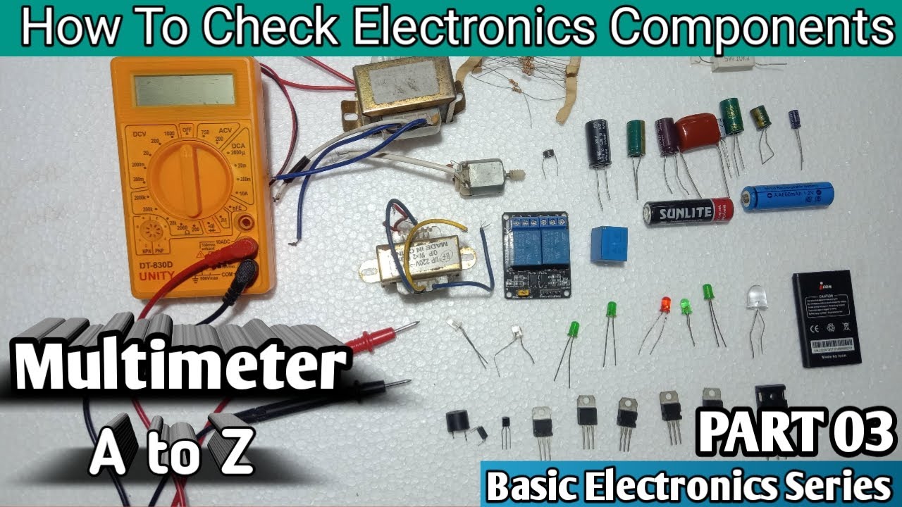 Digital Multimeter A to Z . Part 03. Basic Electronics Series - YouTube