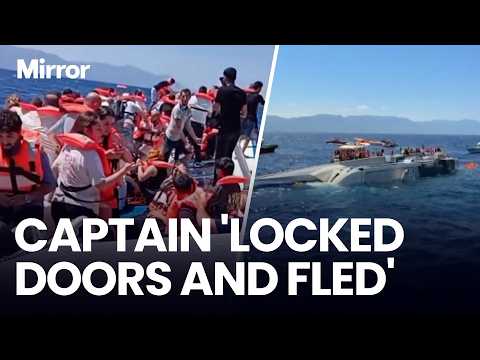 Eight dead and 18 missing after boat carrying 267 capsizes off northern Cyprus as 'Captain FLED'