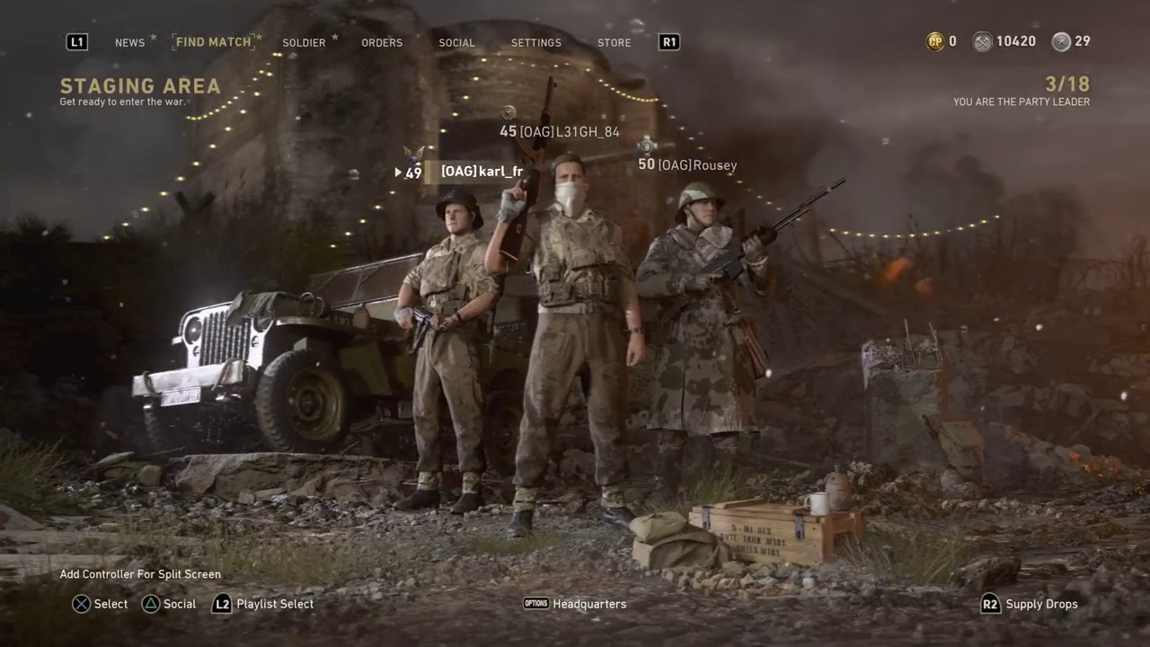 COD ww2 Gamebattles: 4 way ;) - YouTube