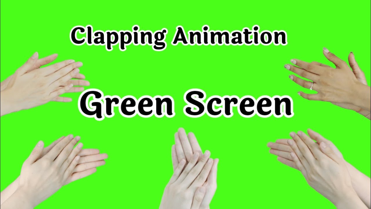 clapping animation green screen||chrome key||green screen||screen - YouTube