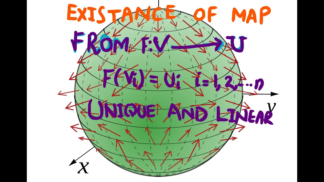 EXISTANCE OF UNIQUE LINEAR LINEAR MAPPING FROM VECTOR SPACE V TO U ...