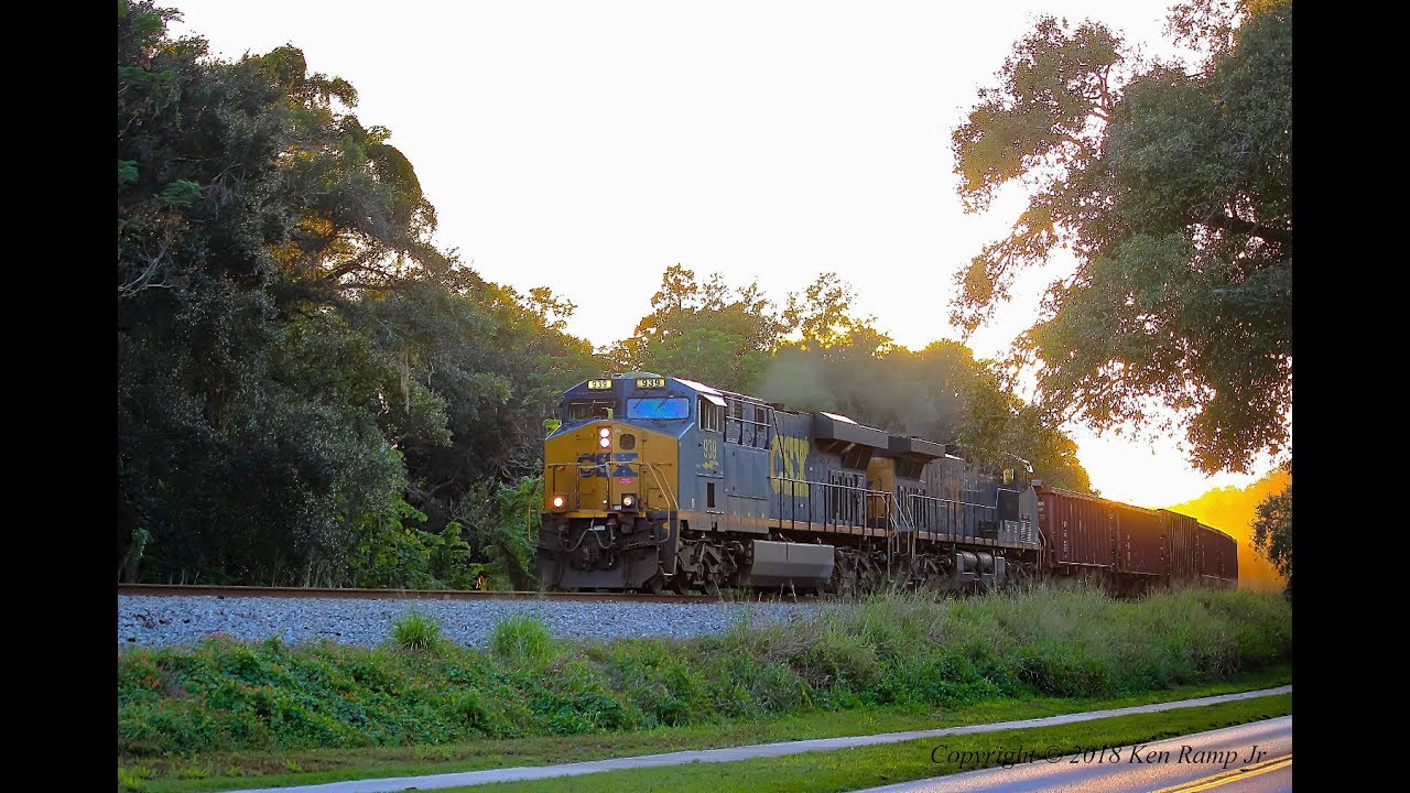 CSX Q213 and CSX W089 - Tampa and Valrico, FL - December 8, 2018 - YouTube