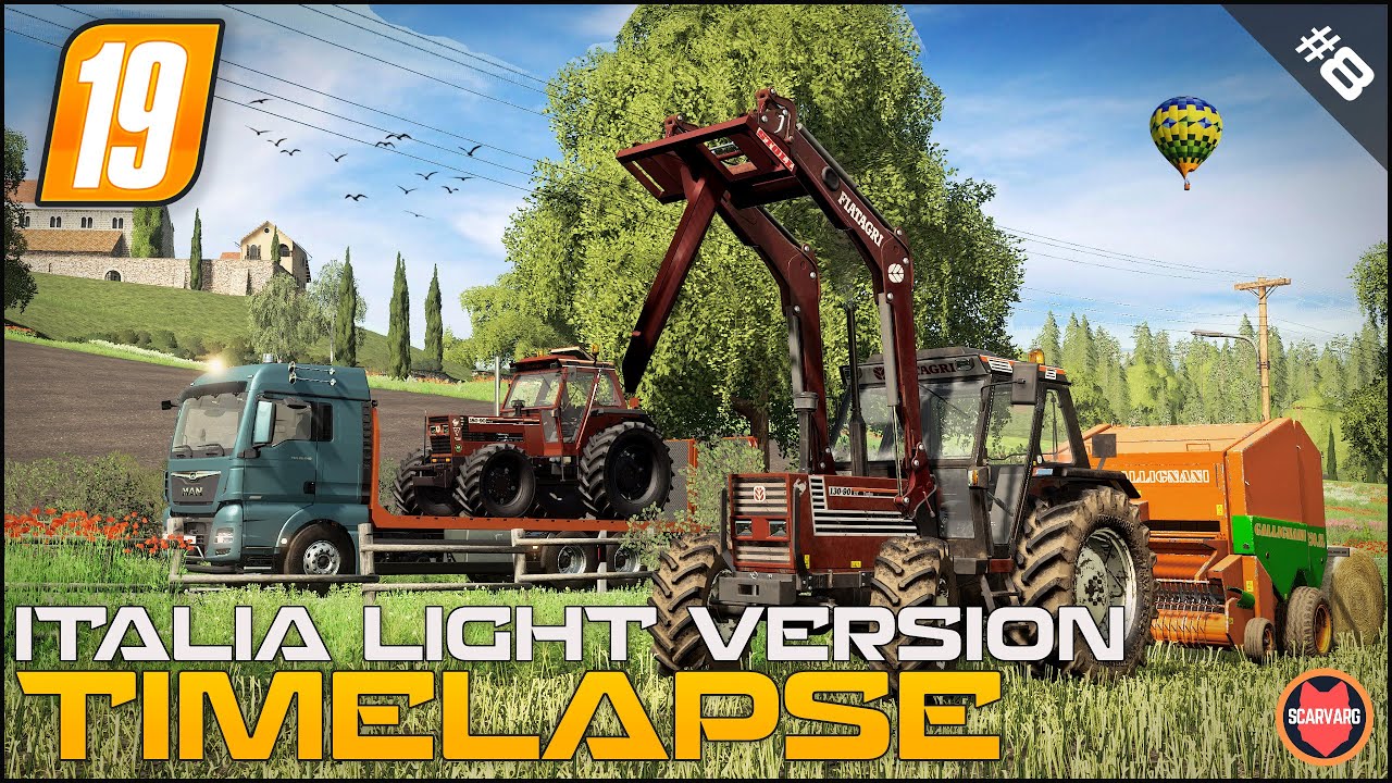 50k From Baling Canola Straw, New Fiat 180-90 ⭐ FS19 Italia Light ...