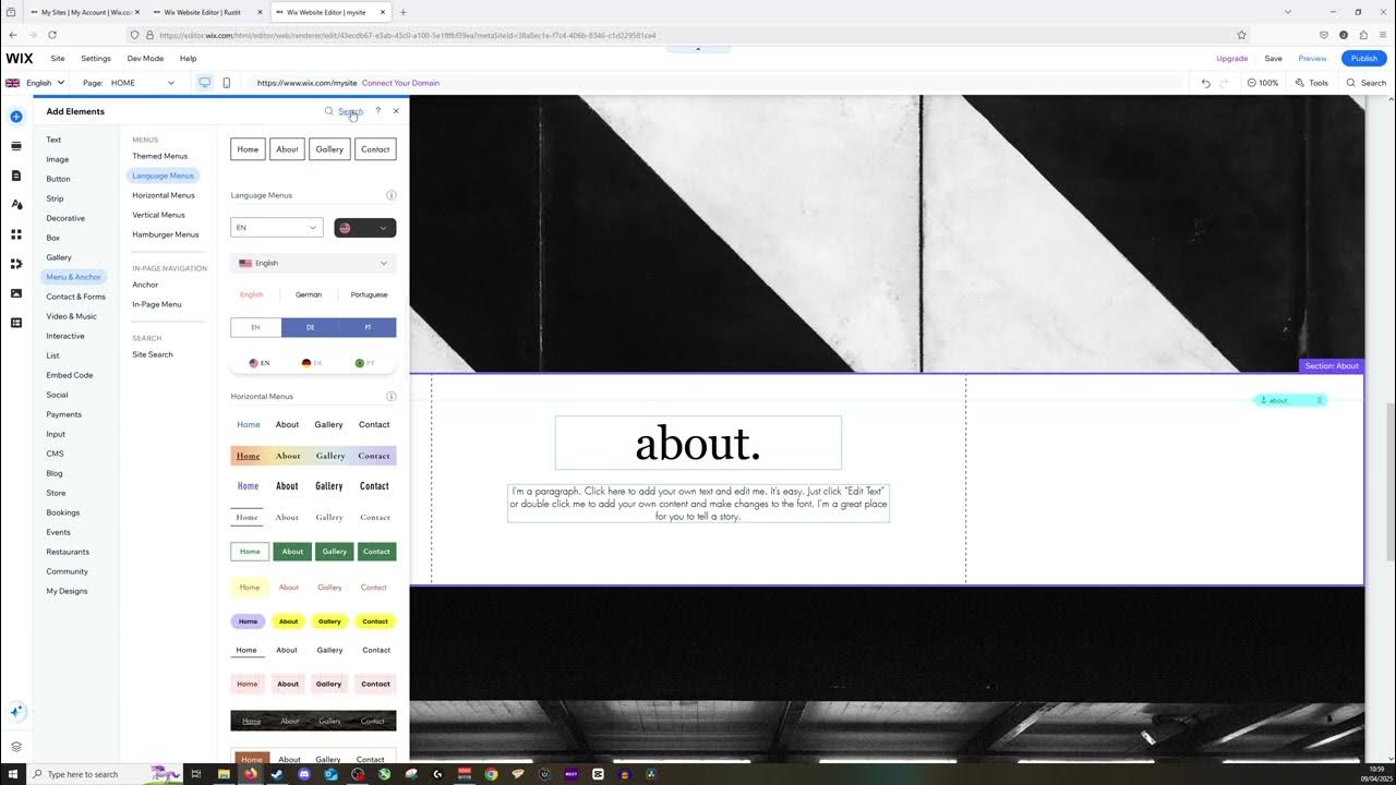 How to Add Language Switch Button on Wix - YouTube