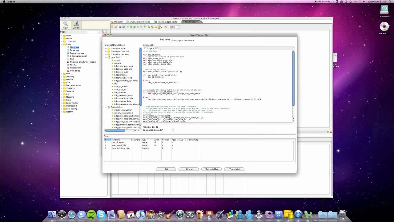 Pentaho Data Integration (Kettle): Using the Clone and JavaScript step PART 2 - YouTube
