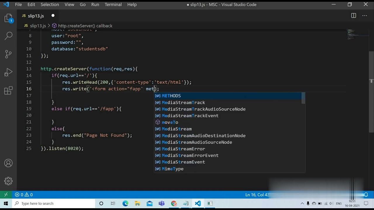 Using node js and MySQL create a User Login System -- very simple ...
