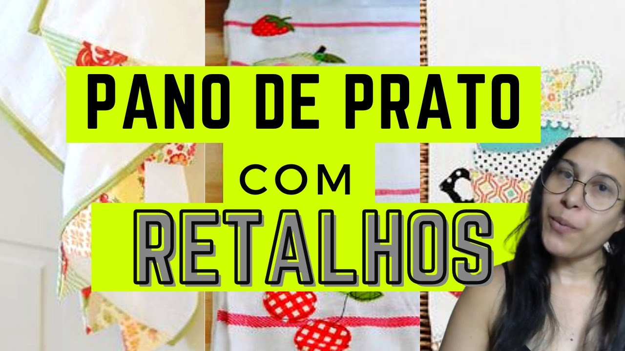 5 incríveis panos de pratos feitos com retalhos | Retalhos Decor - YouTube