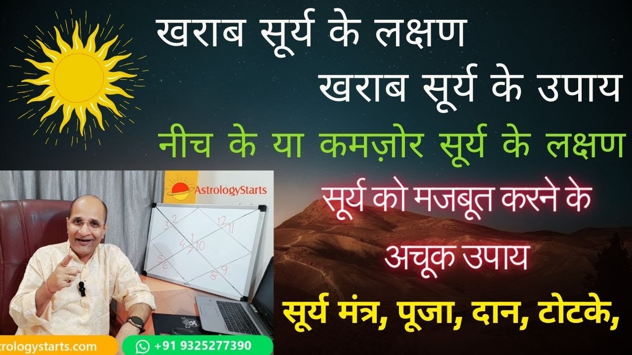 खराब सूर्य के लक्षण | खराब सूर्य के उपाय | kharab surya ko kaise theek ...