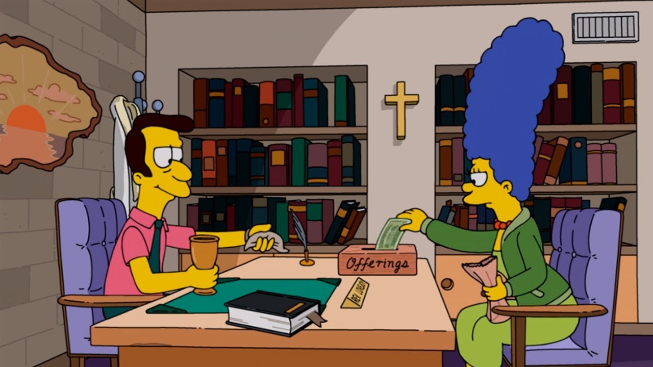 MARGE BRIBED REVEREND LOVEJOY | THE SIMPSONS - YouTube