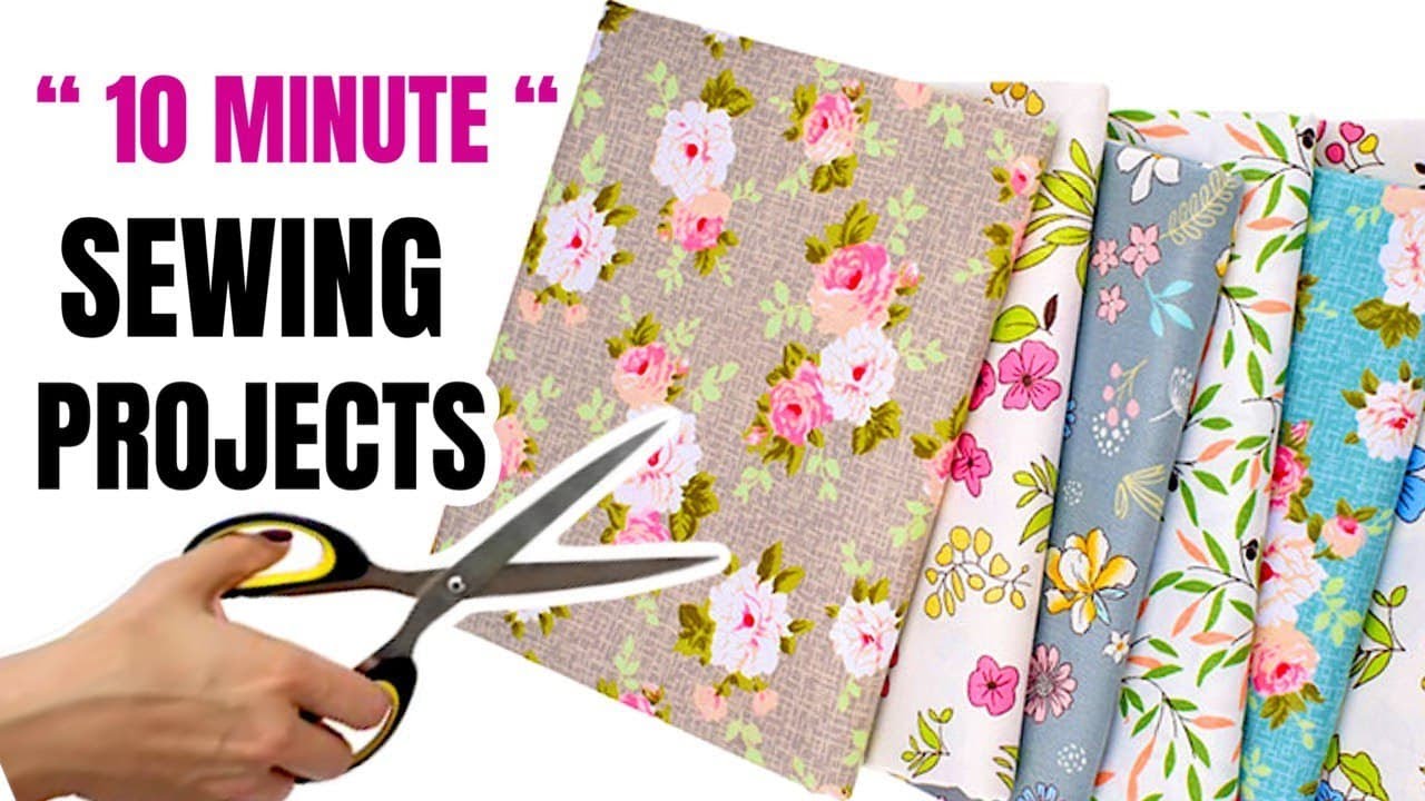 2 Sewing Projects To Make In Under 10 Minutes - YouTube
