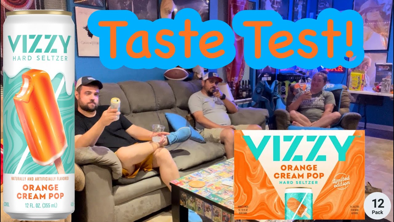 Vizzy Orange Cream Pop | Taste Test & Review! (Hard Seltzer) - YouTube