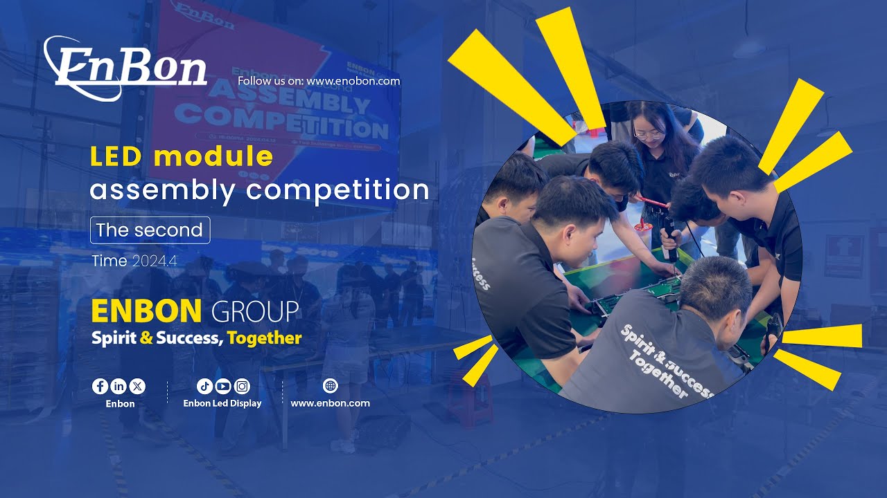 The second LED module assembly competition is comming. - YouTube