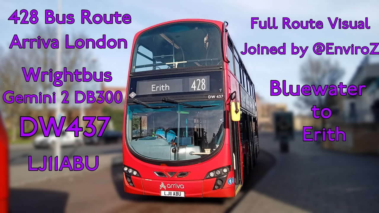 (LJ11ABU) 428 Bus Route I FRV From Bluewater to Erith I Jeremiah - YouTube