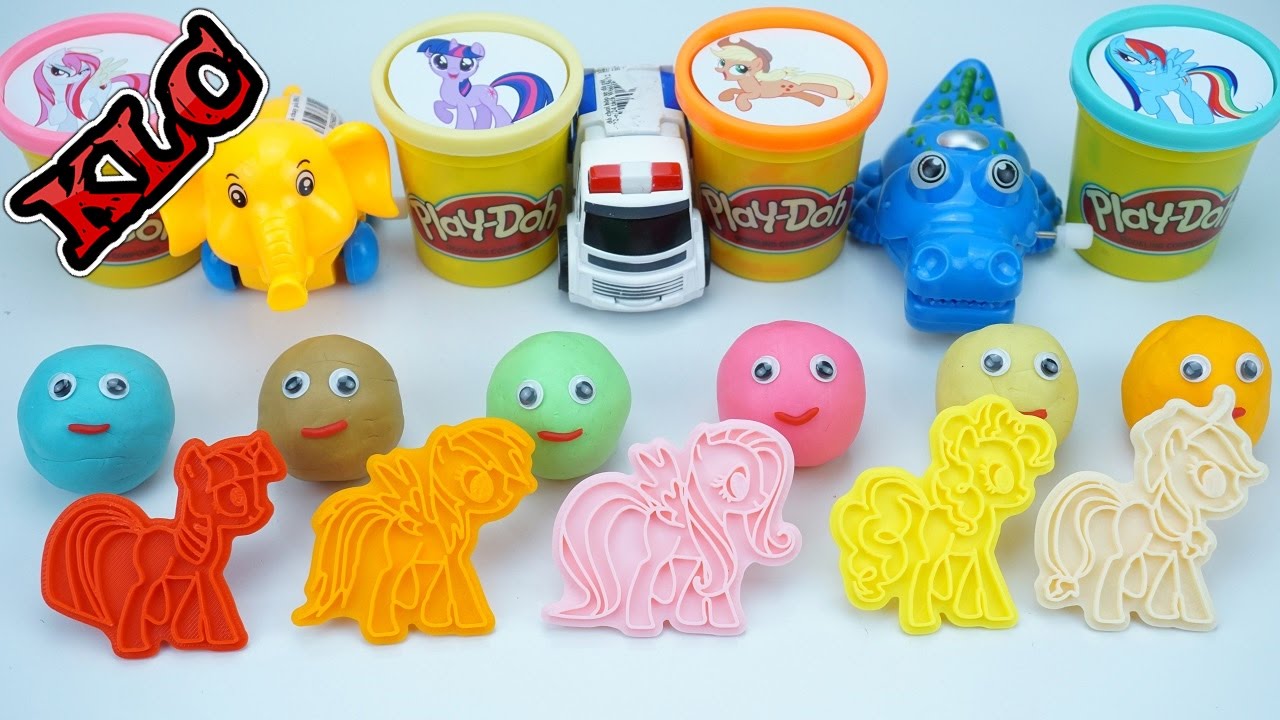 Learn Colors - Learn Colors with Play Doh Balls Smile & Clay My Litter ...