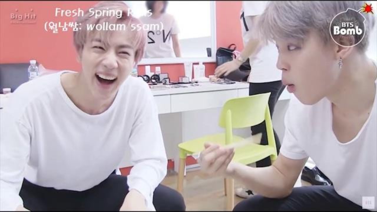 BTS makanan korea, memasak.. Bagaimana cara membuat fresh spring rolls ...