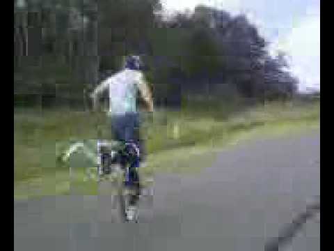 spring stilts running 17 mph - YouTube