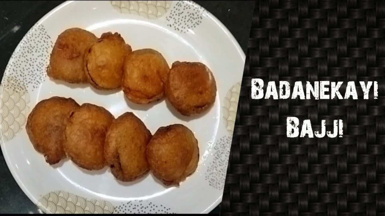 Badanekayi Bajji Recipe / Simple & Easy Brinjal Pakoda Recipe - YouTube