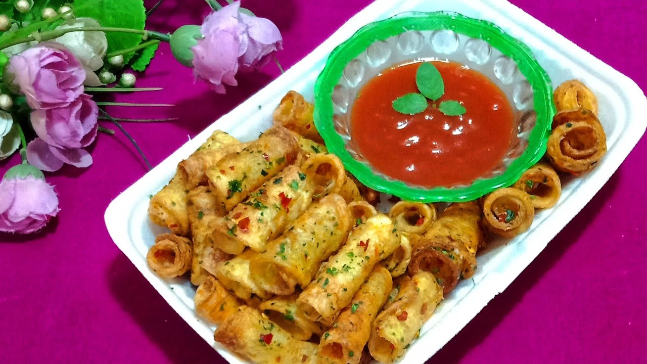 Easy & Tasty Potato Roll Chips ll Crispy Fried Potatoes ll Potato ...