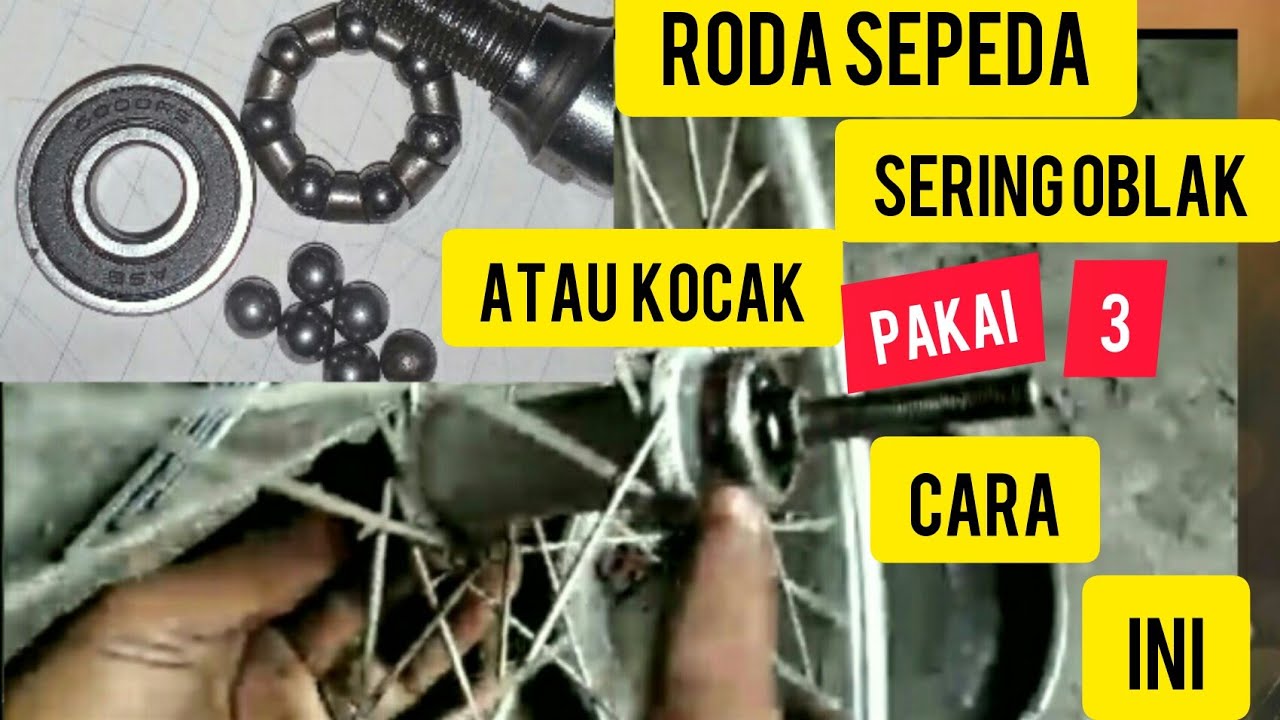 Cara ganti bearing dan pemasangan as roda belakang sepeda - YouTube