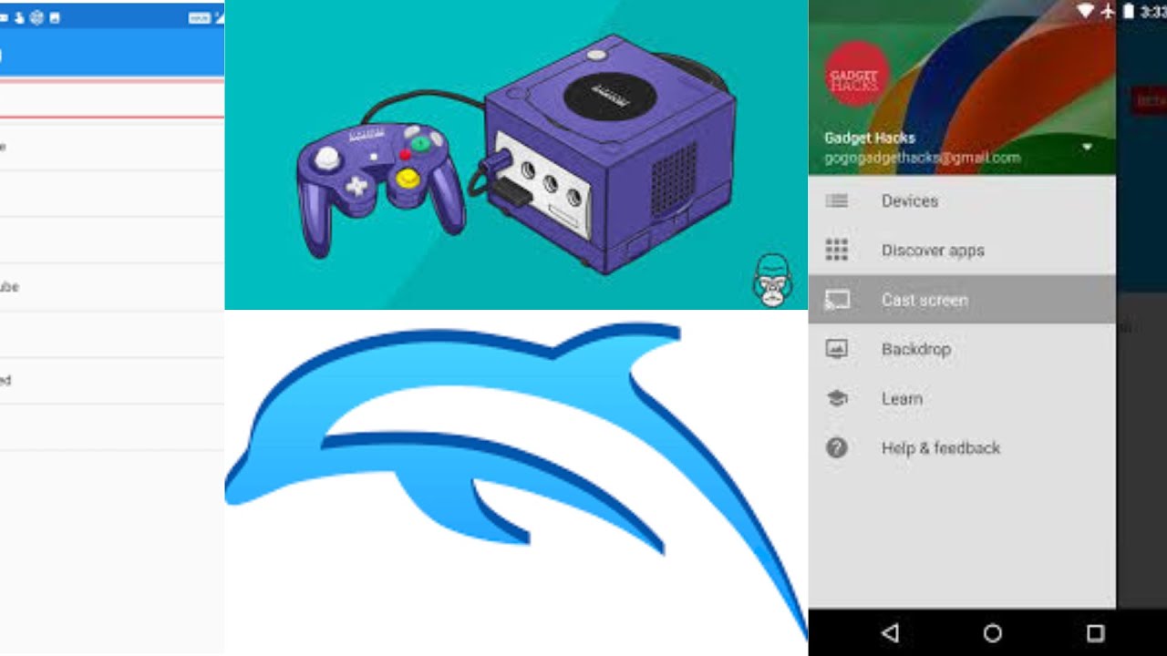 Dolphin Emulator Android Interface - YouTube