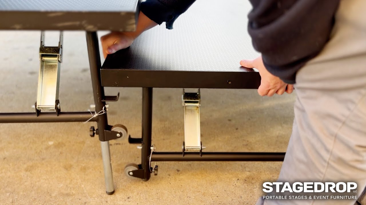 Staging 101 Dual-Height Stage Assembly -StageDrop - YouTube