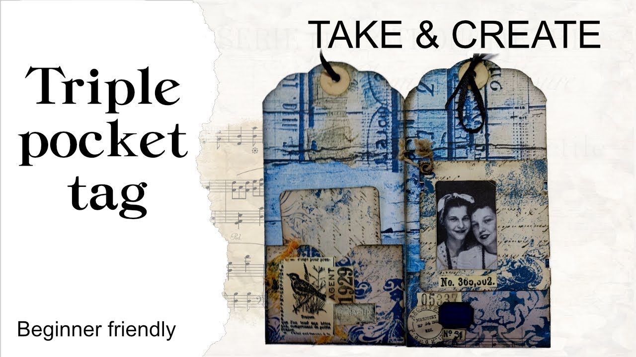 TAKE & CREATE Triple tag and pockets - YouTube