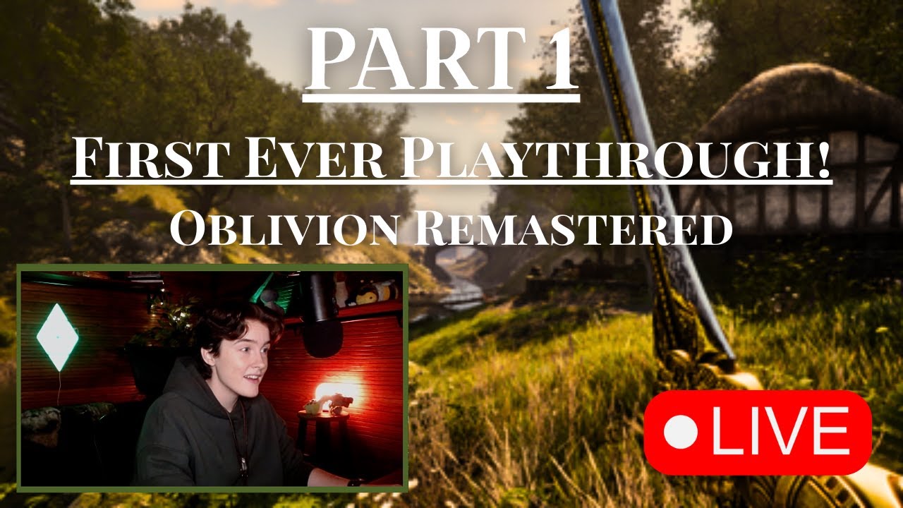 First Ever Playthrough of Oblivion Remastered! | Live reaction ...