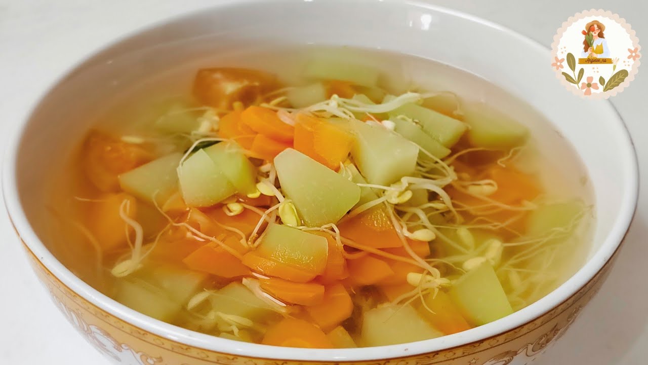 TANPA MINYAK COCOK untuk MENU DIET | SAYUR BENING LABU SIAM WORTEL dan ...