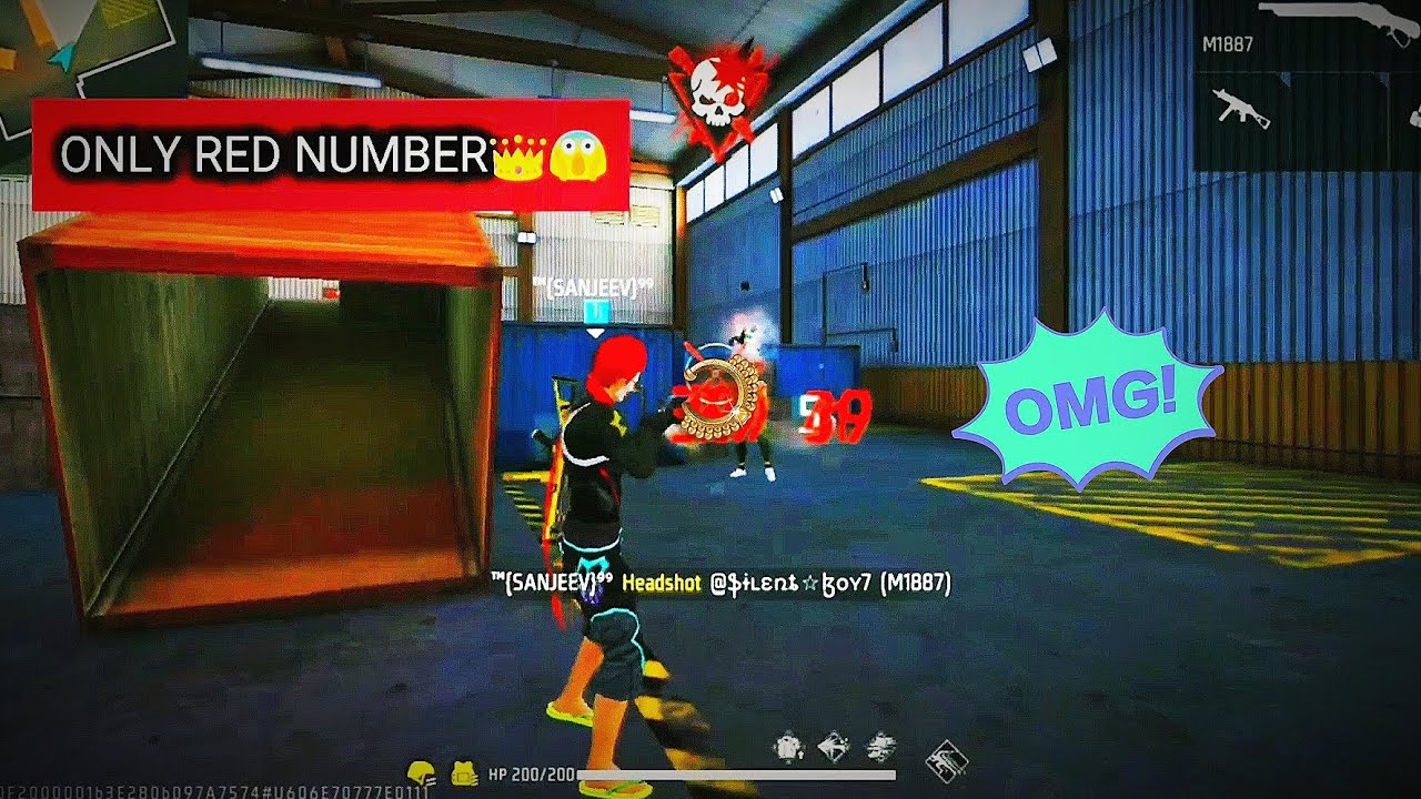 free fire|free fire new event|free fire vedio|only red number|headshot ...