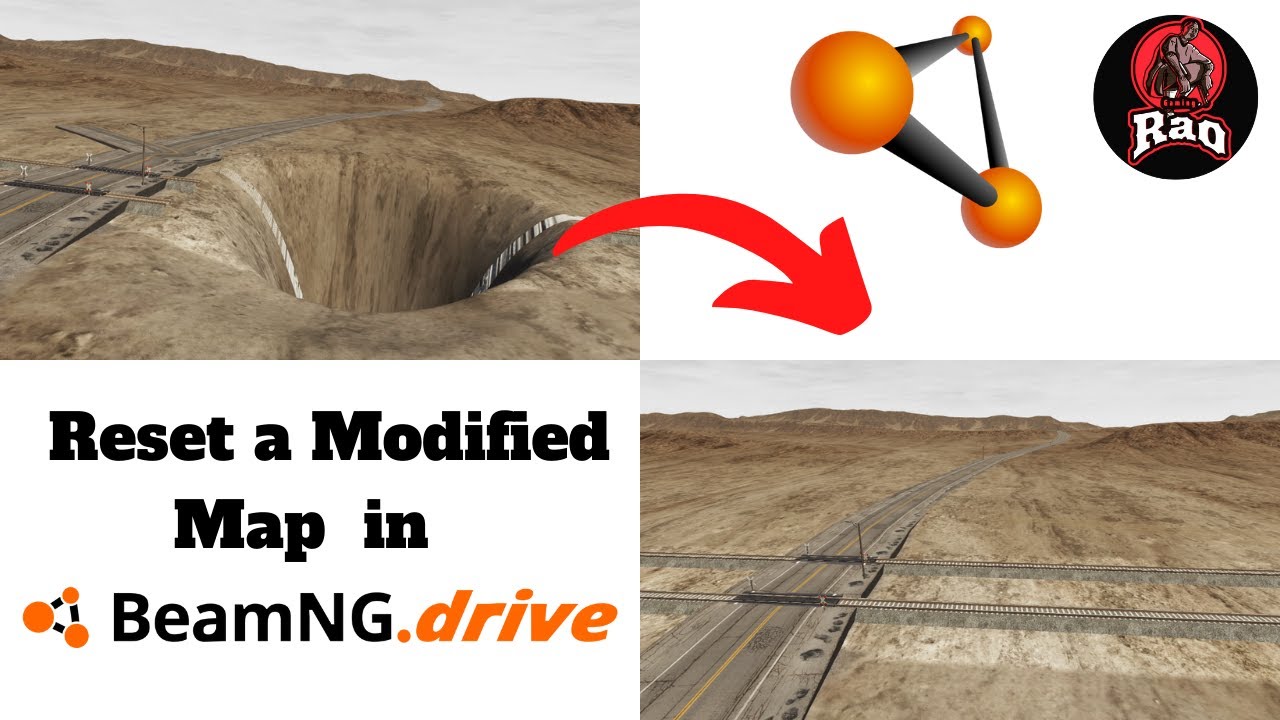 How to Reset a Modified Map in BeamNG.Drive | HINDI | Tutorial #11 ...