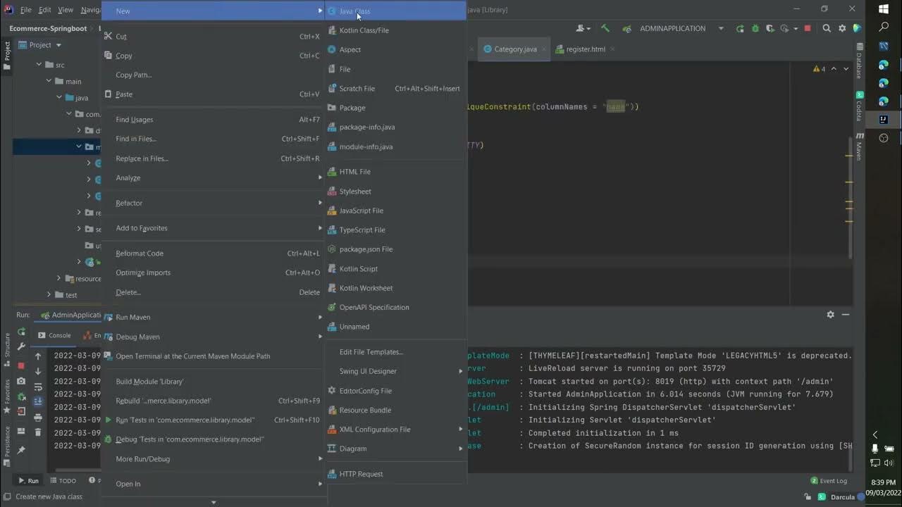 CRUD in Spring Boot - Thymeleaf with Category |Part 5|Self-Code || Ecommerce Web Spring Boot ...