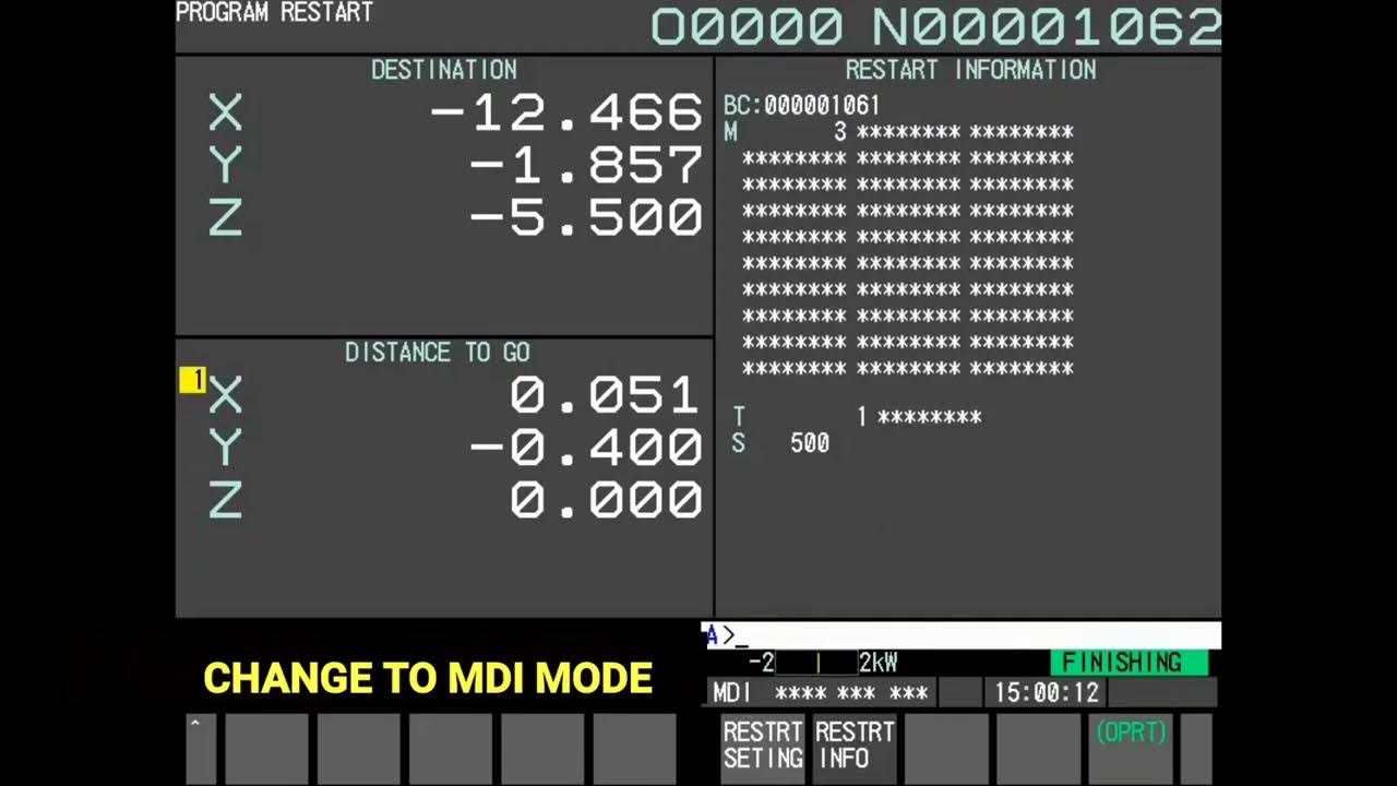 Easy Program Restart Using "Quick Program Restart" Function in FANUC ...