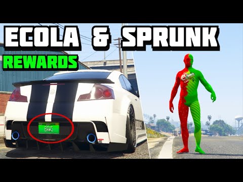 Gta 5 ECola & Sprunk Rewards 2023 - Colored License plate and Bodysuit ...