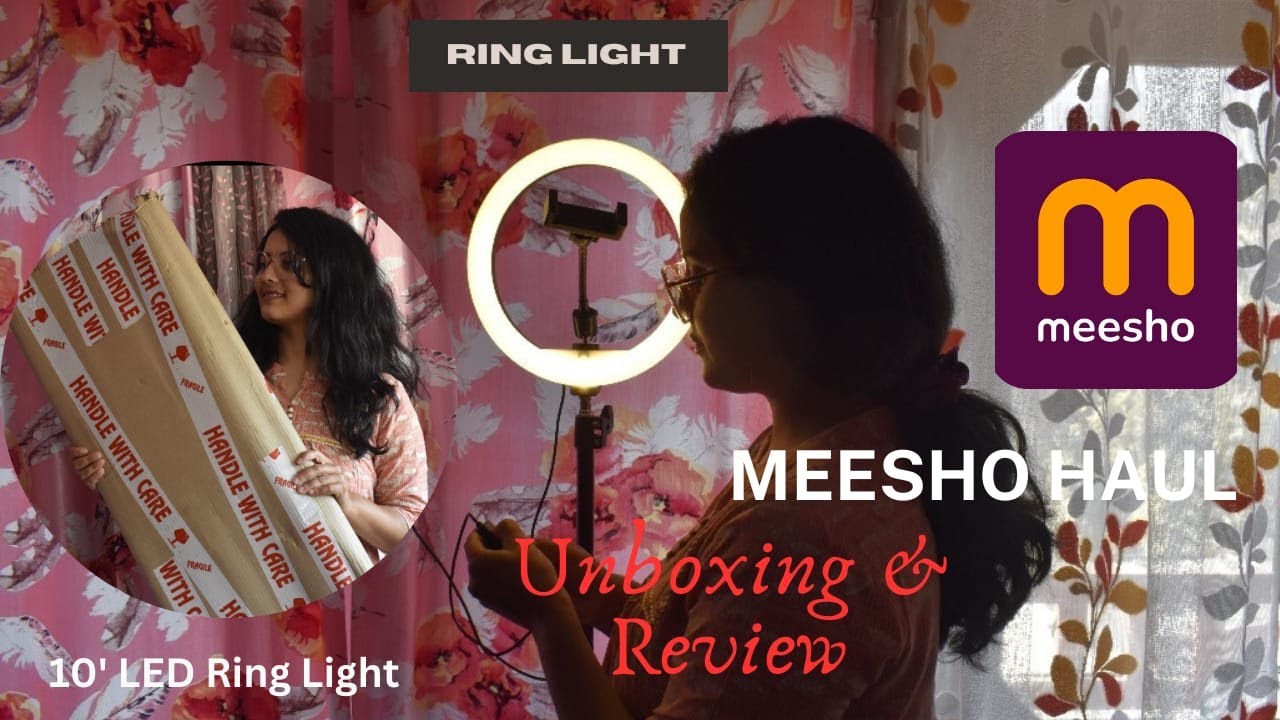 Meesho Ring Light || Affordablec LED Ring Light || 10'' LED Ring Light ...