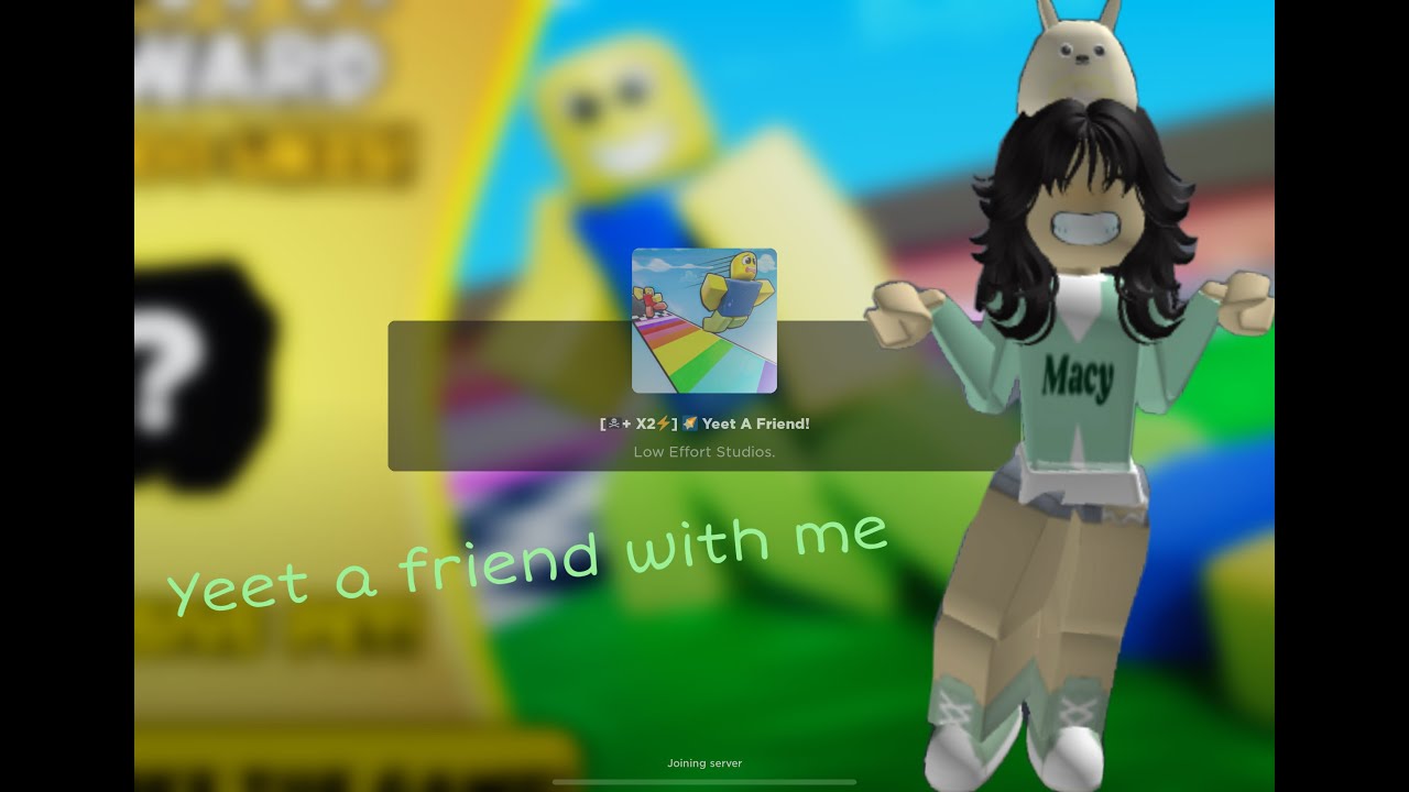 Yeet people with me! Roblox game - YouTube
