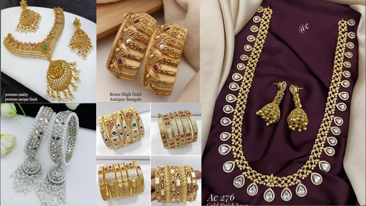 Party And Festival Wear Top 50+ Trending Bangles And Necklace Design ...