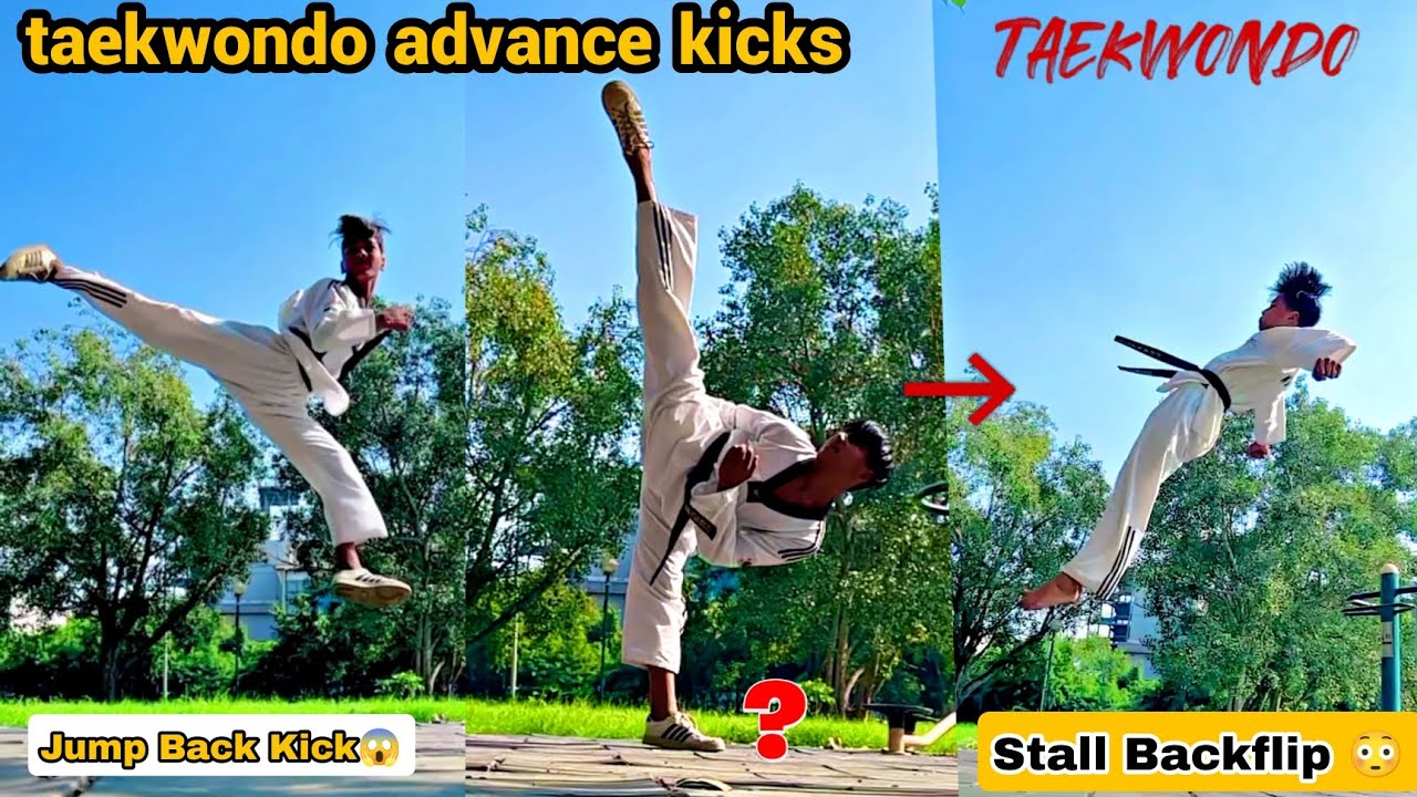 taekwondo kicks Power 💪 Flips taekwondo 360 kick taekwondo kicks training - YouTube