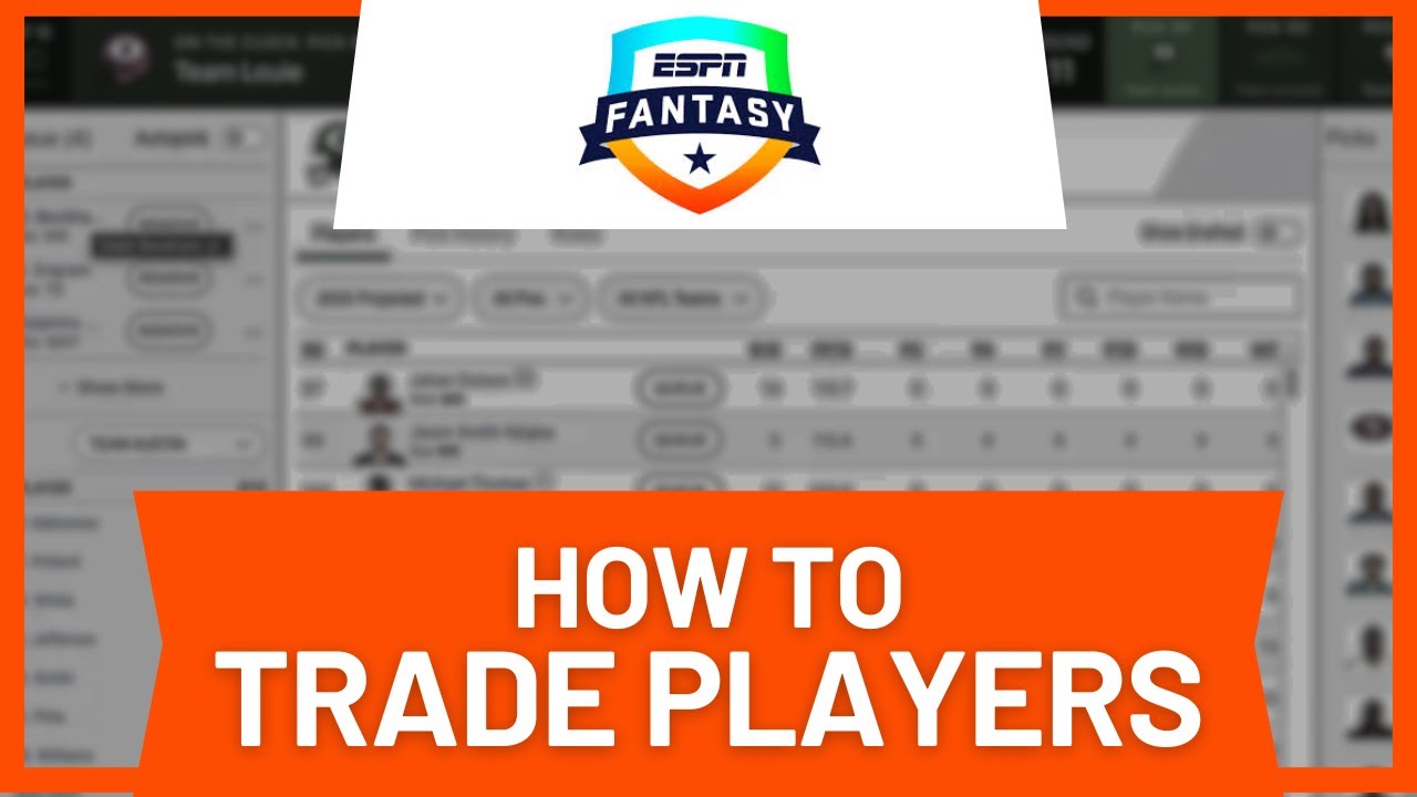 How to Trade in ESPN Fantasy Football - YouTube
