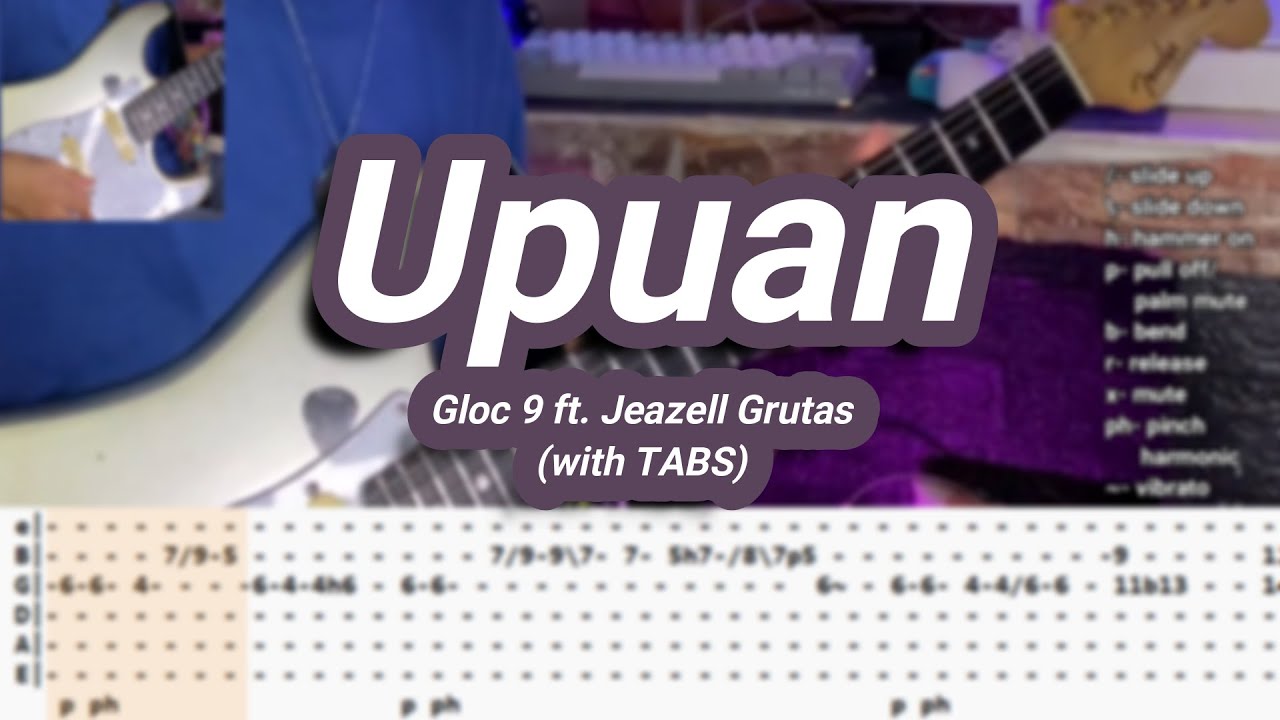 Upuan |©Gloc 9 ft. Jeazell Grutas |【Guitar Cover】with TABS - YouTube