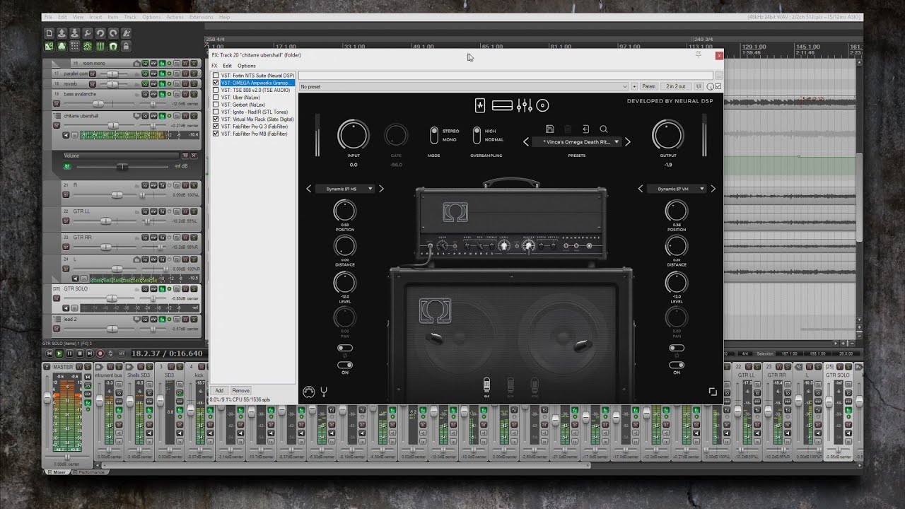 Neural DSP Omega Ampworks Granophyre || Mix Test by Vincenzo Avallone ...