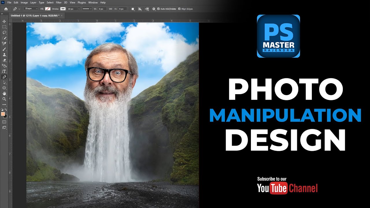 Photo manipulation | @psmastar #manipulation #waterfall #reels #viral # ...